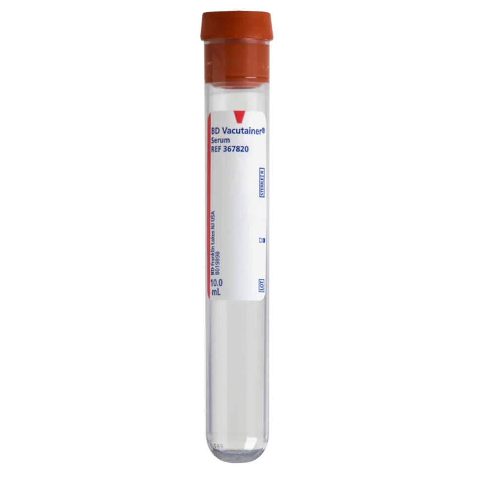 10mL BD Vacutainer Blood Collection Tubes with Conventional (Red ...