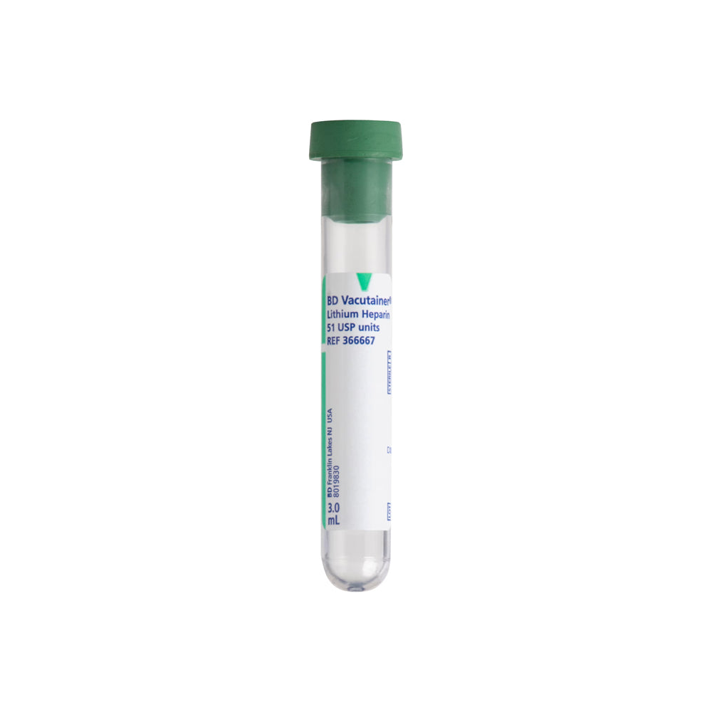 3mL BD Vacutainer blood collection tube ( Green) – LabLink Direct