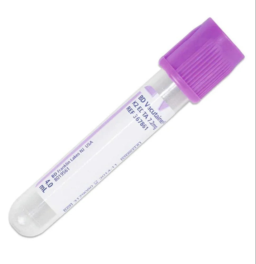4mL BD Vacutainer Blood Collection Tubes with K2EDTA (Lavender ...
